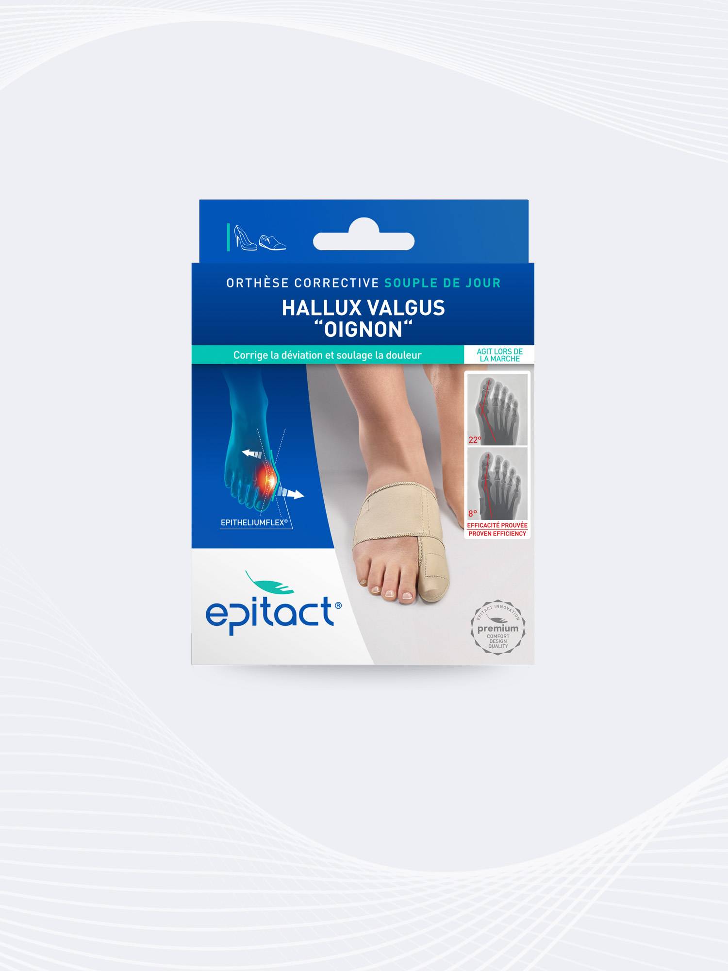 Orthèse hallux valgus jour, orthèse souple d’activité | Epitact