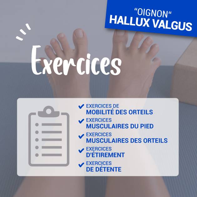 Exercices pour hallux valgus de renforcement et d'étirement